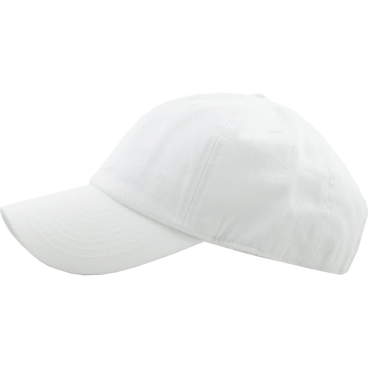 Premium Baseball Cap KB4006 / Custom Hats/Embroidery Hats/Monogram Hats (White), One Size-Large