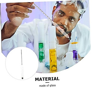 Anneome Hydrometer Liquid Meter Moisture Content Tester Liquid Measuring Tools Liquidometer Liquid Measuring Device Sugar Density Meter Petroleum Meter Mud Making Kit for Beginners Glass