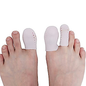 YLSZHY 8pair Gel Toe Protector,Silicone Toe Sleeves Pad,Toe Cushion Tube Finger Sleeve,Relief Toe Pressure Pain,Reduce Friction,Corn and Calluses Remover