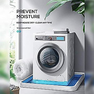 Hi-Na 3ft/5ft/6ft/8ft10ft Collapsible Shower Threshold Water Dam Watei Barrier for Shower and Water Stopper Keeps Water Inside Water Threshold for Wet and Dry Separation (8ft)