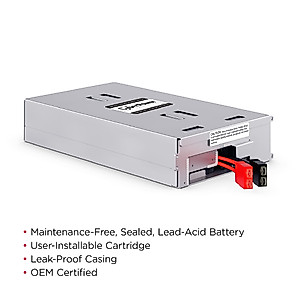 CyberPower RB1290X4 UPS Replacement Battery Cartridge, Maintenance-Free, User Installable, 12V/9Ah