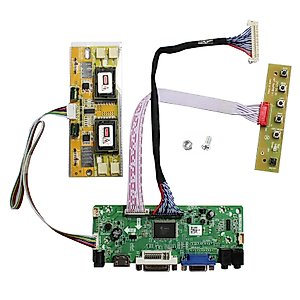 VSDISPLAY HD-MI DVI VGA Audio LCD Controller Board Work for 17" 19" 1280x1024 M170EG01 HSD190ME12 lm190e05-sl03 4CCFL 30Pin LVDS LCD Panel Used for Machine Modification