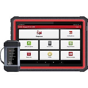 Launch Tech US Version X-431 Torque III Professional Automotive Code Assist Scan Tools, OBD2 Scanner 10.1”inch touch screen Full System Car Diagnostic Scan Tool, Free Update (301190720)