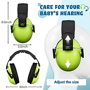 Yunsailing 4 Pack Kids Noise Reduction Headphones Ear Protection Headphones Ear Muffs for Noise Reduction 26 dB Adjustable (Blue,Green)