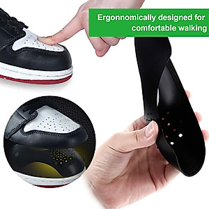 2 Pairs Anti-Wrinkle Shoes Crease Protector Toe Box Decreaser, Prevent Shoes Crease Indentation (Men's Size 7-12)