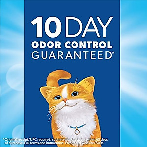 Fresh Step Clumping Cat Litter with Febreze Gain Scent, Long Lasting Odor Control Kitty Litter with Activated Charcoal, Low Dust Formula, 14 lb