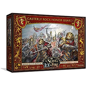 CMON A Song of Ice and Fire Tabletop Miniatures Game Casterly Rock Honor Guards Unit Box - Elite Protectors for Epic Battles! Strategy Game, Ages 14+, 2+ Players, 45-60 Minute Playtime, Made