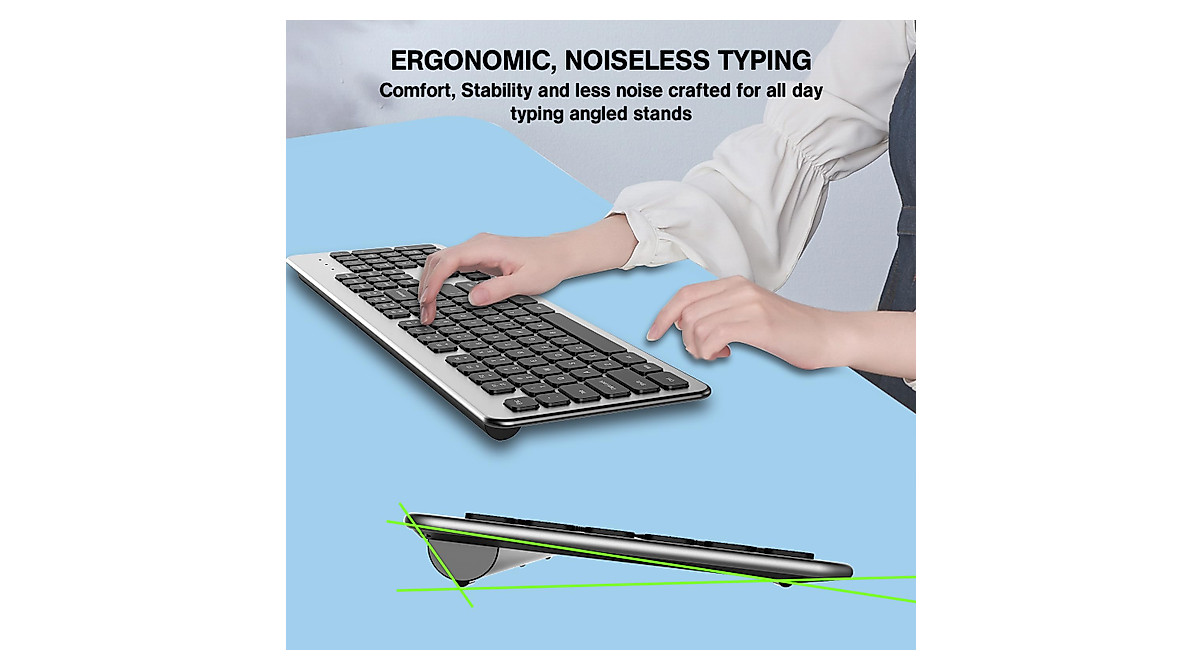 Ergonomic Wireless Keyboard: Comfort & Precision