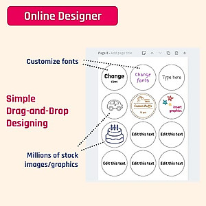 (2" x 4") 30 Sheets, Printable White Sticker Labels, Laser/Inkjet Printing - Matte, 10 per Page