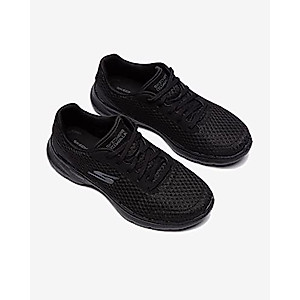 Skechers Women's GO Walk 6-Iconic Vision Sneaker, Black, 9
