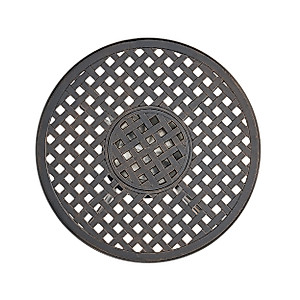 Christopher Knight Home Angeles Outdoor Cast Aluminum Bistro Furniture Set with Ice Bucket, 3-Pcs Set, Copper