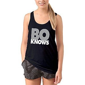 UGP Campus Apparel Bo Knows (Grey/Black) Mens Tank Top - X-Large - Black