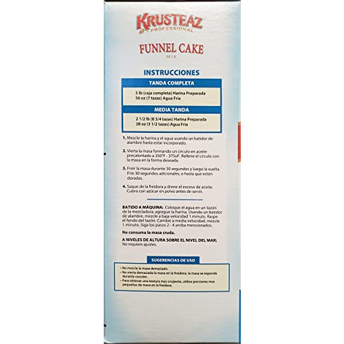 Krusteaz Professional Funnel Cake Mix, 5 lb Box with Krusteaz Professional Dessert Server