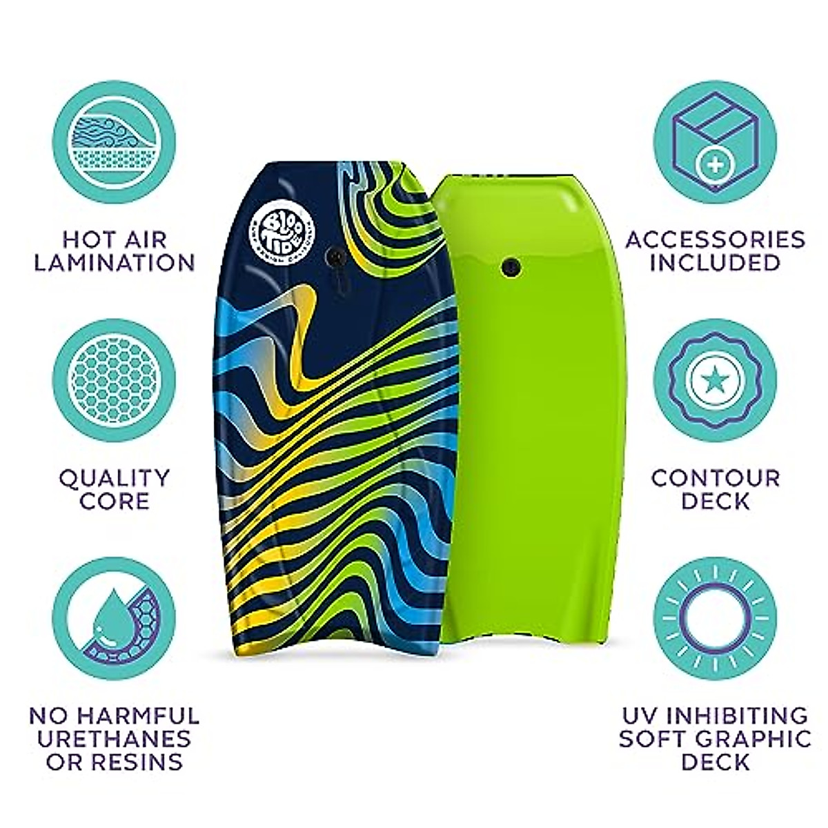 Bloo Tide 40IN Bodyboard - Green