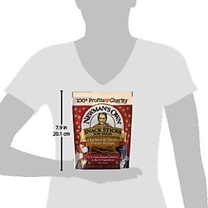Newman's Own Snack Sticks for Dogs, 5-oz. (Pack of 8), Chicken & Sweet Potato
