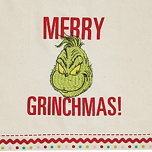 Department 56 Dr. Seuss The Grinch Merry Grinchmas Kitchen Dish Cloth Tea Towel, 18 by 26 Inches, Multicolor