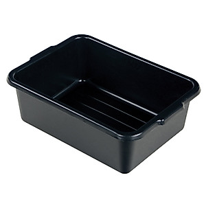 Vestil CSC-UB Utility Bin for The Food and Service Cart, Black Plastic, 7" x 15-1/2" x 21-3/4"