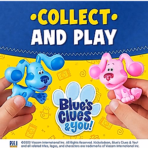 P.M.I. Blue's Clues Toppers for Kids | 12 Topper Blue’s Clues Toys in 1 Pack | Collect All 12 Blue Clues Toys/Mini Toys | Kids’ Toys & Blues Clues Birthday Party Supplies (D)