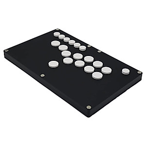 B1-PS-B Ultra-Thin All Buttons Arcade Joystick Game Controller For For PS5/PS4/PS3/PC Black Matte Acrylic Panel