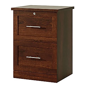 Realspace® 2-Drawer 17"D Vertical File Cabinet, Mulled Cherry