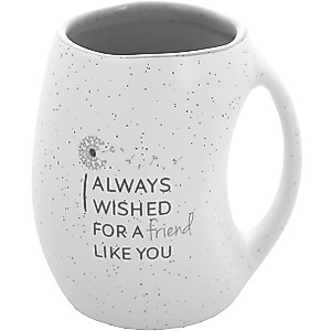 Pavilion - I Always Wished For A Friend Like You 16 ounce Large Coffee Cup -Friend Gift Idea, 1 Count 3.75” x 3.75”, Gray