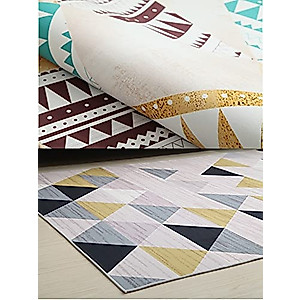 LGGQQW Psychedelic Forest Mushroom Area Rugs,Hippie Mushroom catpets for yogo livingroom Bedroom