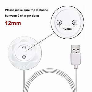 Rose Toy Charger - USB Magnetic Fast Charging Cable Standing Base Dock Station for Sex Vibrator Rose Toy Massager, 2-Pack