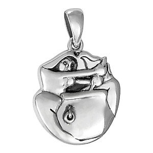 Dryad Design Celtic Goddess Cerridwen Pendant - Sterling Silver Witch Jewelry for Women