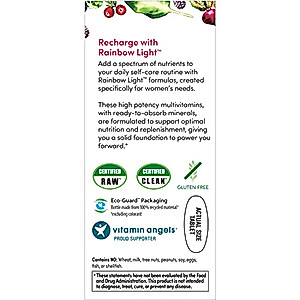 Rainbow Light Womens One High-Potency Daily Multivitamin, Womens Multivitamin Provides High-Potency Immune Support, With Vitamin C, Biotin and Ashwagandha, Vegetarian, 60 Count