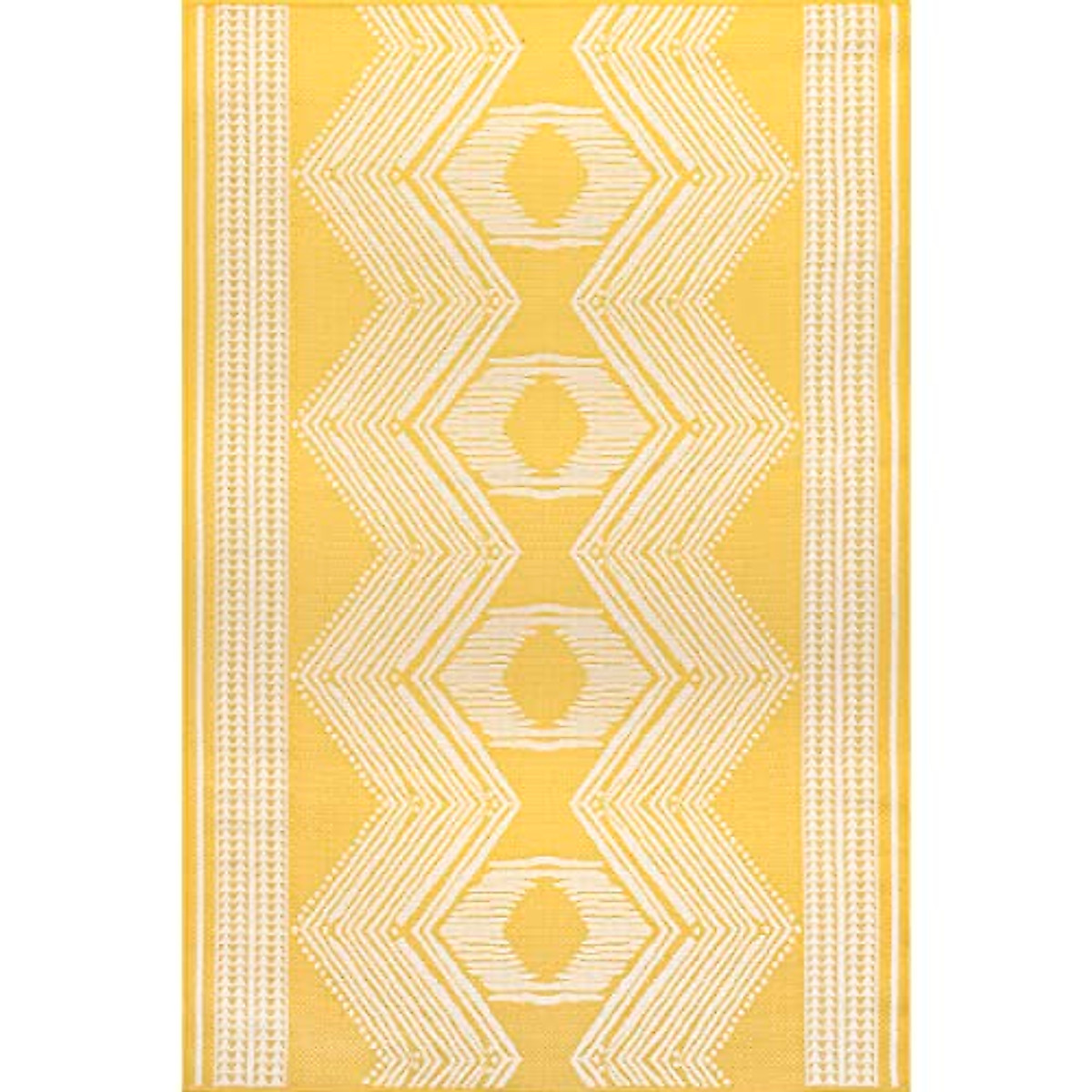 nuLOOM Ranya Tribal Indoor/Outdoor Area Rug, 8' x 10', Yellow