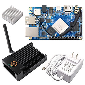 Orange Pi 4B 4GB+16GB Single Board Computer, Rockchip RK3399 6-Core ARM 64 Bit Development Board with 16GB eMMC Flash, Compatible Android/Ubuntu/Debian OS(Pi 4B+Case+Heat Sink+Power Supply)