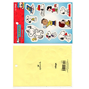 SNOOPY Stickers Decal Peanuts Charlie Brown 2 Pieces 1 of Each