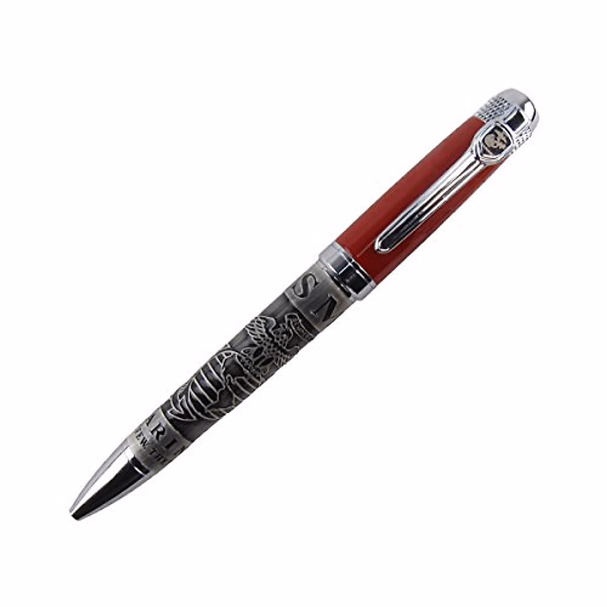 United States Marine Corps Heavy Metal Red Ball Point Pen and Gift Box by TreasureGurus, LLC