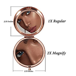 To My Wife Gifts from Husband Valentine's Day Gifts for Women Compact Mirror Christmas Stocking Stuffers for Wife Anniversary Birthday Gift Makeup Pocket Mirror for Wedding Mother Day Engagement