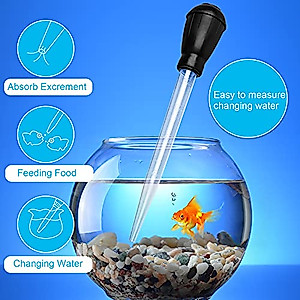 WEAVERBIRD Manual Fish Tank Water Changer Aquarium Dropper, 30ml Aquarium Clean Pipette Dropper, Fish Tank Cleaning Waste Remover, Aquarium Gravel Cleaning Straw