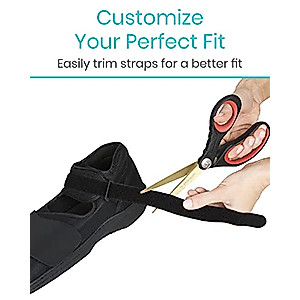 Vive Post Op Shoe - Lightweight Medical Walking Boot with Adjustable Strap - Orthopedic Recovery Cast Shoe for Post Surgery, Fractured Foot, Injured Toes, Stress Fracture, Sprains - Left or Right Foot