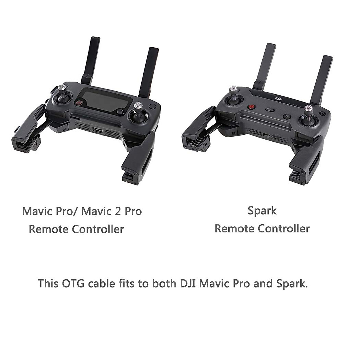 AxPower OTG Micro USB to iPhone iOS Cable 1ft Connector for DJI Spark Mavic Mini Mavic Pro Mavic 2 Pro Zoom Air Reverse Data Cable for iPhone 7 8 X