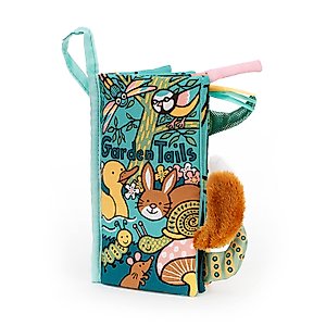 Jellycat Garden Tails: A Soft Activity Baby Book Children's Book | Baby Gift