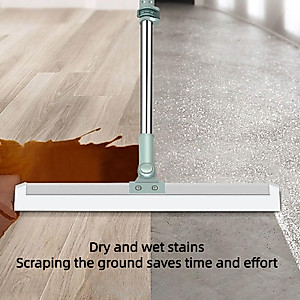 Floor Scraper, Magic Broom, Sweeping Silicone Floor, Cleaning Broom, Bathroom, Toilet, Multi-Function Wiper to Sweep Hair
