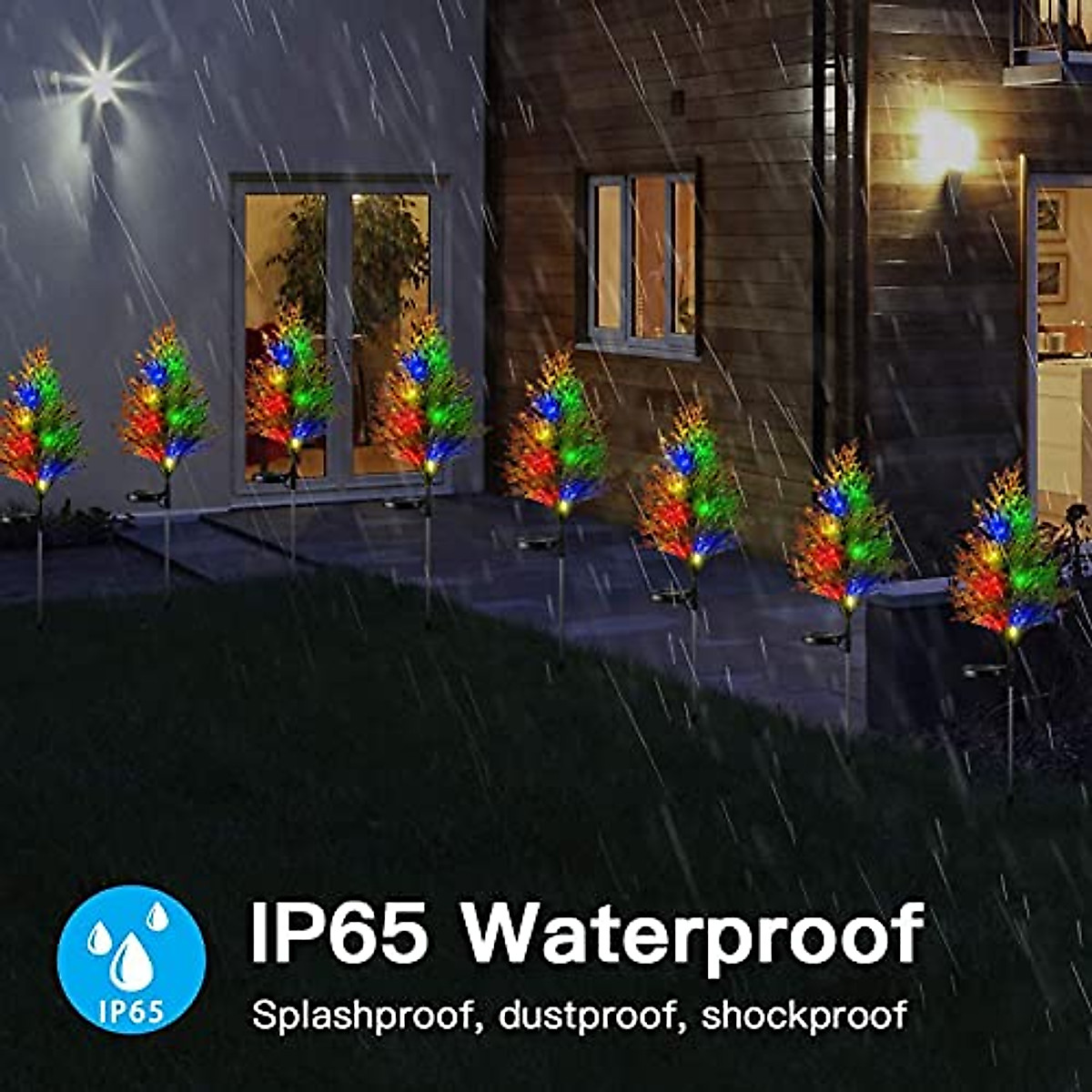 1pc Christmas Tree lamp Solar Ground Lights Solar Lights Solar Sidewalk Lights Solar Stake Light Lawn lamp Garden Stake Light Solar Pathway Lights Plastic Earth Tones Plate