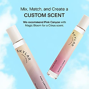 Skylar Pink Canyon Eau de Parfum - Hypoallergenic & Clean Perfume for Women & Men, Vegan & Safe for Sensitive Skin - Notes of Grapefruit, Pink Salt & Cedar - 10mL /0.33 Fl oz