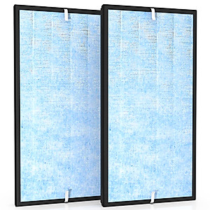 Vegebe 2 Pcs Filter Replacement Fit for Gocheer GH-Monster & CLEANFORCE MEGA1000 & MOUNTO Extra large Air Purifier, 3-IN-1 Filter Include Pre-Filter, True HEPA Filter, Activated Carbon Filter, 2 Pcs