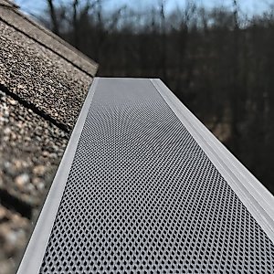Air Jade Gutter Guard 5'', Super-Fine Coated Stainless Steel Mesh Needle and Leaf Filter, DIY and Modify for Universal Fit Any Roof or K-Style or Other Gutter System, 15 Pack in Box (48ft)