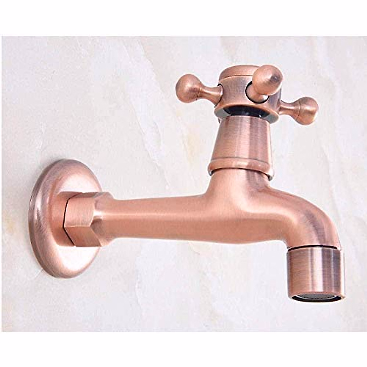 NZDY Faucet Antique Red Outdoor Garden Water Tap/Mop Pool Faucet/Laundry Sink Cold Water Tap
