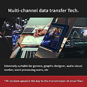 TCELL 4K Fire 128GB USB 3.2 Flash Drive 400MB/s Above,UASP Supported, high Speed Solid State Flash Drive Thumb Drive Memory Stick for Designer Gamer Tesla dashcam Sentry Mode