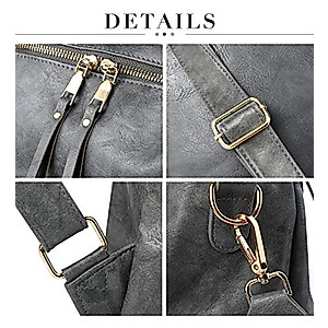 Tom Clovers Women Leather Backpack Daypack Casual Fashion Bag for Ladies Girls