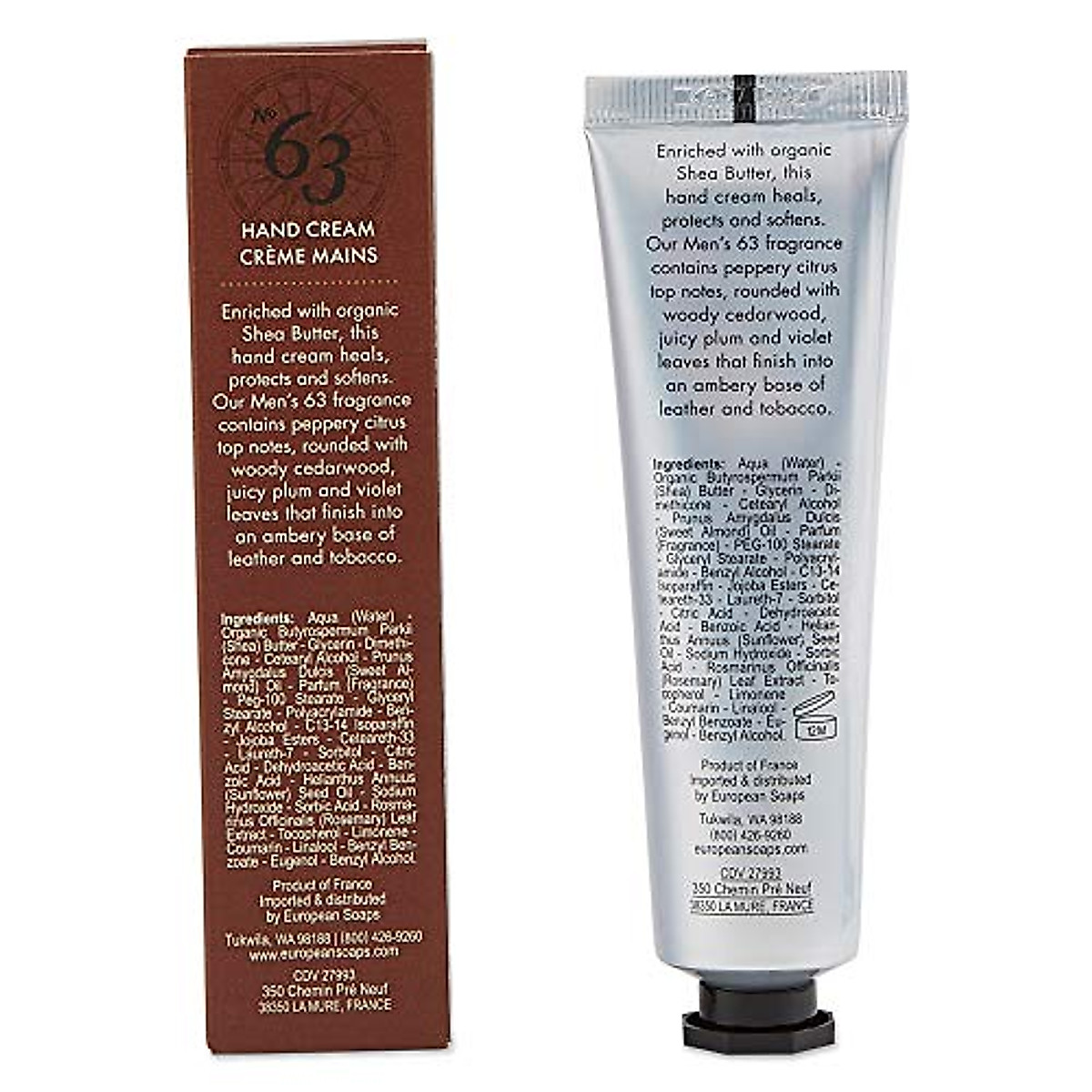 Pre de Provence No.63 Men's Collection, Hand Cream