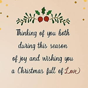 Merry Christmas Card For Brother & Sister In Law (Wife), Prime Greetings, Made in America, Eco-Friendly, Thick Card Stock with Premium Envelope 5in x 7.75in, Packaged in Protective Mailer