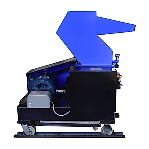 INTSUPERMAI 4KW Plastic Shredder Crusher Recycling Heavy Duty Plastic Bottle Crusher Granulator Disintegrator Heavy Duty Chipper Shredder for Plastic Bottle, Wood, Rubber 220V Three-phase Electricity