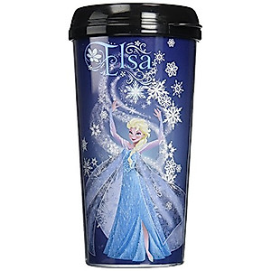 Silver Buffalo DP7387 Travel Mug, 16 oz, Blue